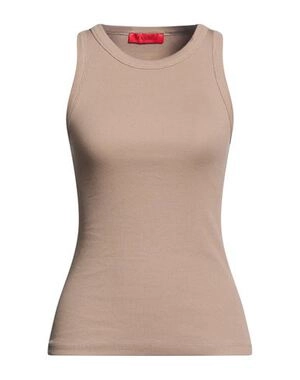 Max & Co. Tank Top Lilac Size Cotton, Elastane - Khaki
