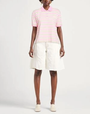 Max & Co. Striped Cotton Polo Shirt - Pink