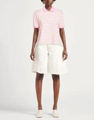 Max & Co. Striped Cotton Polo Shirt - Pink