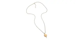 Jennifer Zeuner Jewelry Nikita 18k Gold Plated Brass Tiger's Eye Charm - One-color