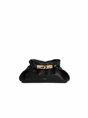Balmain Dinner At 8 Small Bag In Smooth Leather - Black