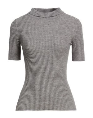 MANILA GRACE Turtleneck Size Wool, Acrylic, Polyester, Polyamide - Grey
