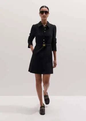 ME+EM Fit And Flare Mini Dress With Belt