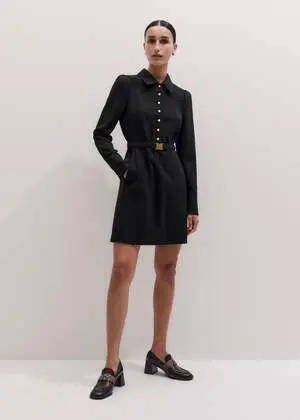 ME+EM Fit And Flare Mini Dress With Belt