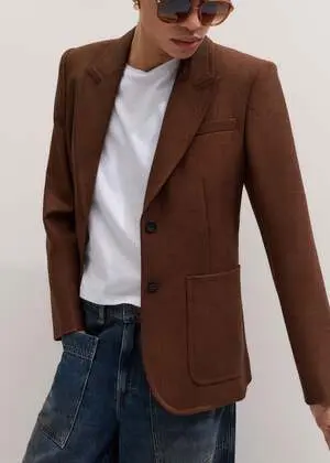 ME+EM Sharp Shoulder Contour Blazer