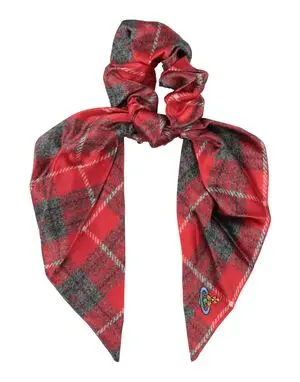 VIVIENNE WESTWOOD Silk Tartan Hair Tie - Red