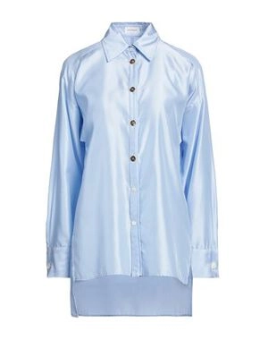 FERRAGAMO Shirt Sky Size Silk, Polyester - Blue