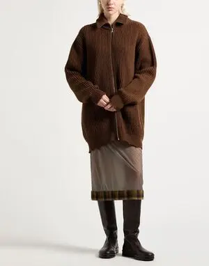MAISON MARGIELA Wool Blend Zip-up Cardigan