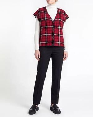 Dixie Jacquard-knit Cardigan With Checked Pattern