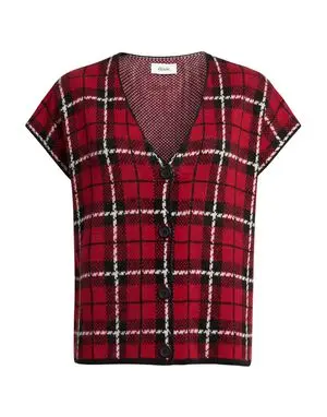 Dixie Jacquard-knit Cardigan With Checked Pattern