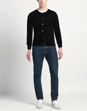 Alpha Studio Merino Wool Cardigan - Black