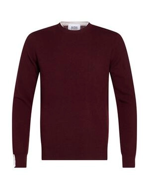 Alpha Studio Sweater Burgundy Size Geelong Wool - Red
