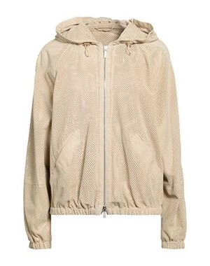Eleventy Perforated Suede Hooded Jacket