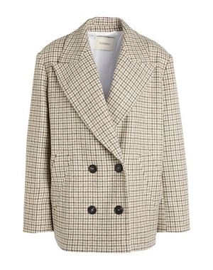 Max & Co. Virgin Wool And Polyamide Houndstooth Pea Coat