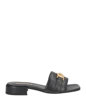 Versace Sandals Size Leather - Black