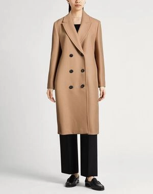 Max & Co. Coat Sand Size Virgin Wool, Polyamide