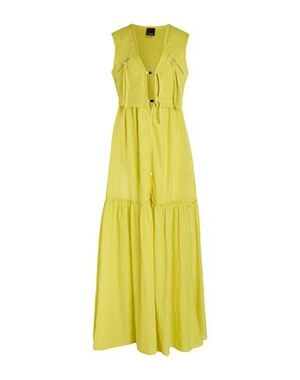 Pinko Maxi Dress Size Cotton - Yellow