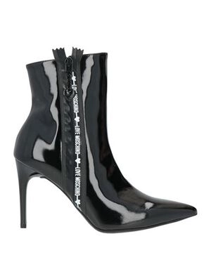 Moschino Ankle Boots Size Textile Fibers - Black