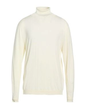 LARDINI LARDINI Wool, Silk, And Cashmere Blend Turtleneck Sweater Cream
