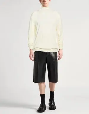 LARDINI Turtleneck Cream Size Wool, Silk, Cashmere