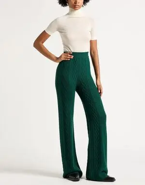 BABYLON Wool Cable-knit Bootcut Pants