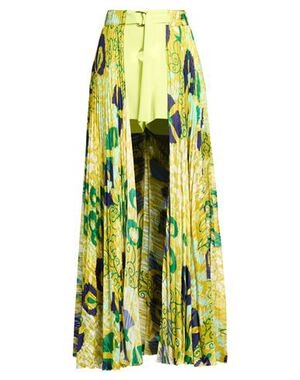 BABYLON Divided Skirt With Floral Print And Belt