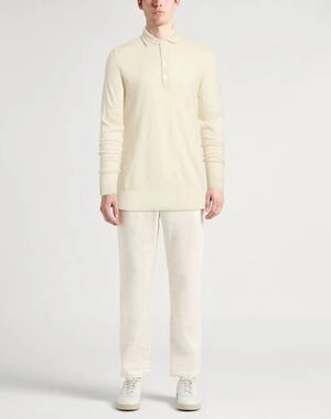 LARDINI Sweater Ivory Size Cashmere