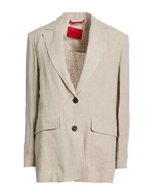 Max & Co. Single-breasted Linen Blazer - Sand