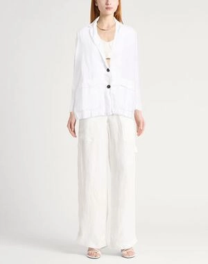 Max & Co. Blazer Sand Size Linen - White