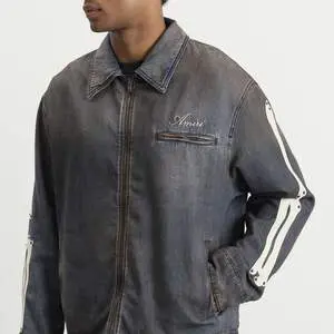 Amiri Lea Bones Denim Blouson