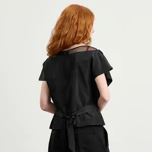 Simone Rocha Sheer Panel Boxy Top