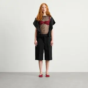 Simone Rocha Sheer Panel Boxy Top