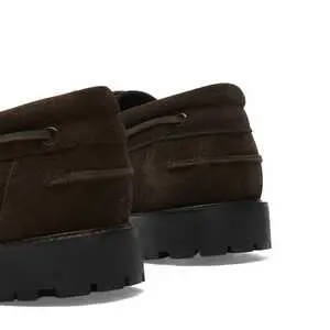 Studio Nicholson Guston Lace Up Boat Shoe - Caffe