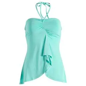 PEACHY DEN Nia Kylie Halter Top - Bermuda