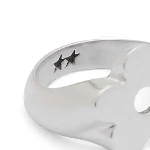 TWOJEYS Flower Ring With Oxidised Finish