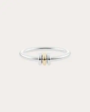 SPINELLI KILCOLLIN Two-tone Sirius Ring - Silver