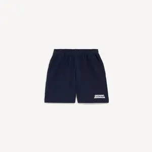 Balenciaga Masking Tape Regular Fit Shorts In Navy