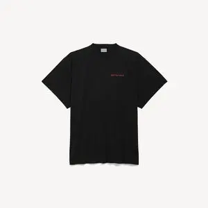 Balenciaga Back Gradient Oversized T-shirt - Black
