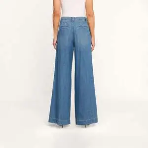 L'AGENCE Jayani Pleated Wide-leg Jean