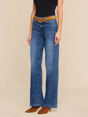 L'Agence Clayton Wide-leg Jean In Wash