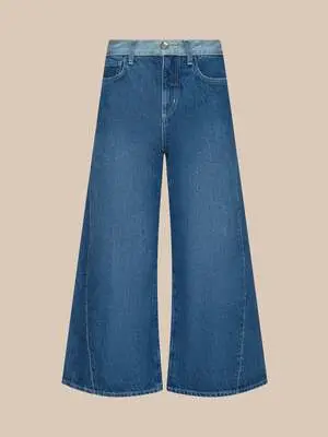 L'Agence Bronte Cropped Wide-leg Jean