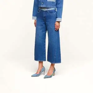 L'Agence Bronte Cropped Wide-leg Jean