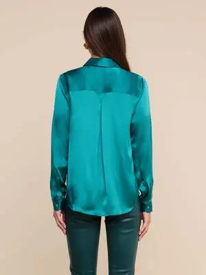 L'Agence Tyler Silk Blouse Top