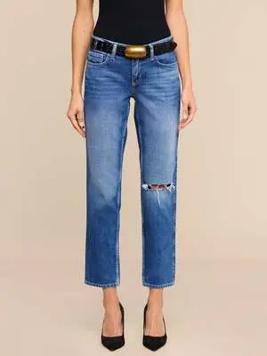 L'Agence Nevia Slouchy Straight-leg Jeans