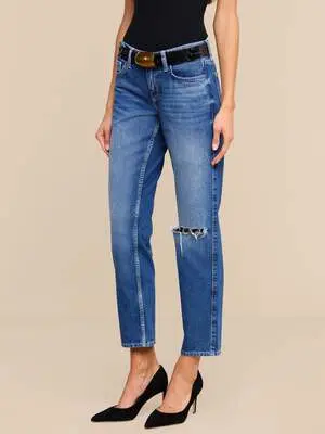 L'Agence Nevia Slouchy Straight-leg Jeans