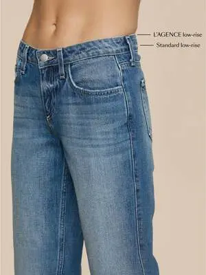 L'Agence Nevia Slouchy Straight-leg Jeans