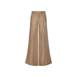 L'Agence Allanah Linen-blend Trouser - Latte/gold