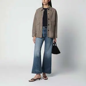 ARMA Taupe Suede Shirt Jacket - Brown