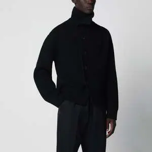 Dries Van Noten Waffle-knit Wool Cardigan - Black