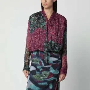 Dries Van Noten Multicolored Silk Blouse - Multicolor